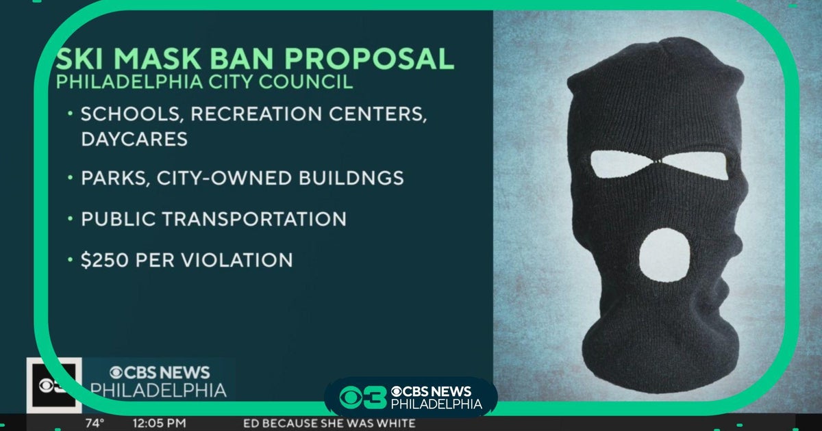 Philadelphia councilmember proposes legislation to ban ski masks ...