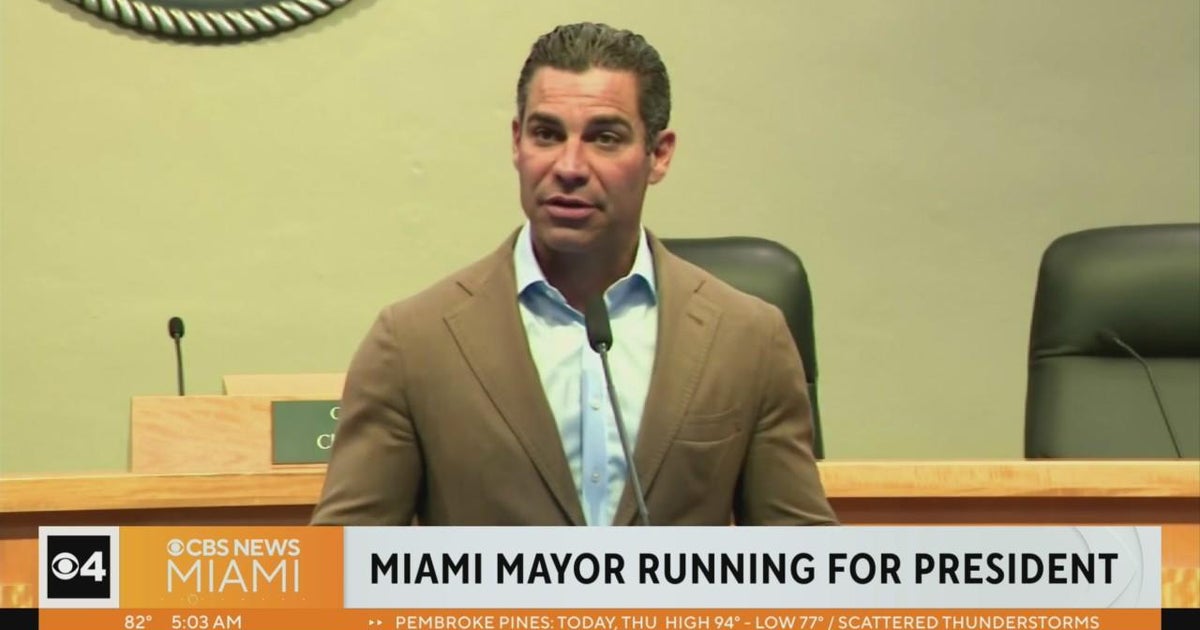Miami Mayor Francis Suarez to announce presidential run - CBS Miami