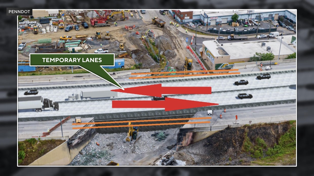 I-95 repair: PennDOT shows how bridge over collapse will look - CBS ...