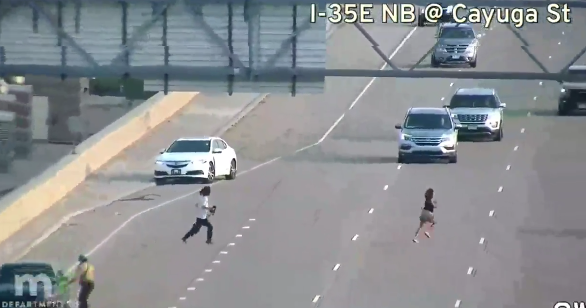 Video: 2 evading police on foot crossed 5 lanes of I-35E traffic in St ...