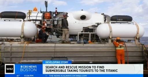 OceanGate submersible missing in Atlantic Ocean - CBS Boston
