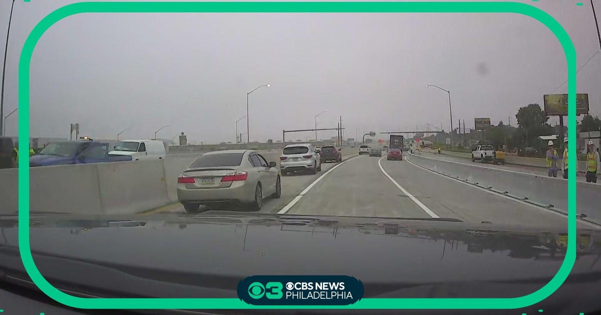 I-95 reopens: CBS News Philadelphia's Matt Petrillo crosses temporary ...