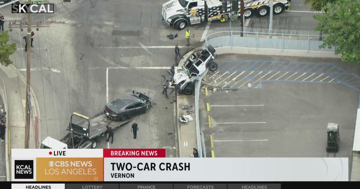 Vernon 2 car crash leaves 1 vehicle suspended on a fence: snarls ...