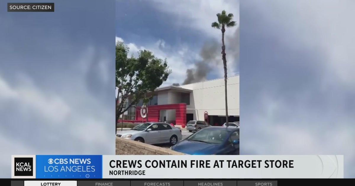 Northridge Target catches fire; crews quickly contain flames - CBS Los ...