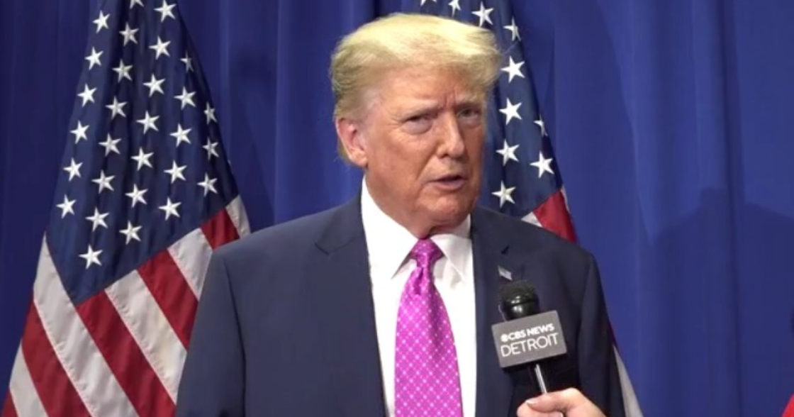 CBS News Detroit goes one-on-one with former President Donald Trump ...