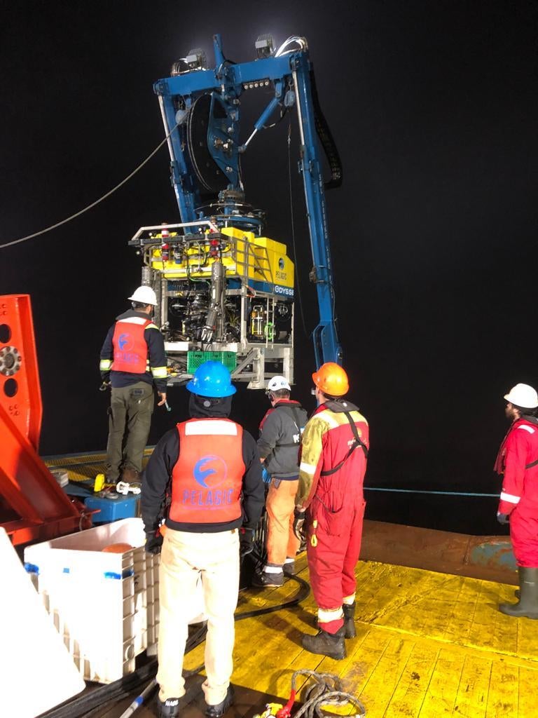 New photos show deep-sea robot being used in Titan sub recovery efforts ...