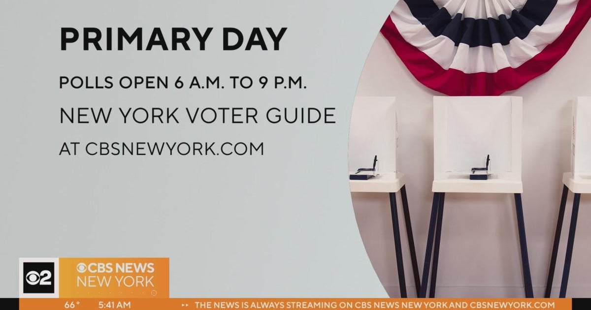 Polls open for New York Primary Day - CBS New York