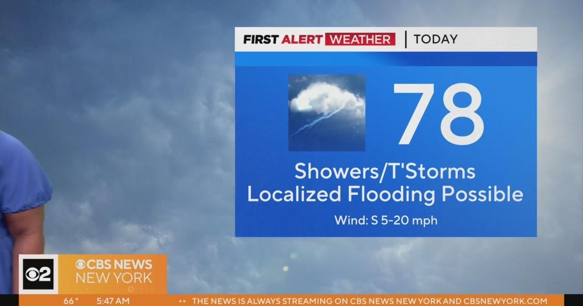First Alert Weather: Shower chances stick around - CBS New York