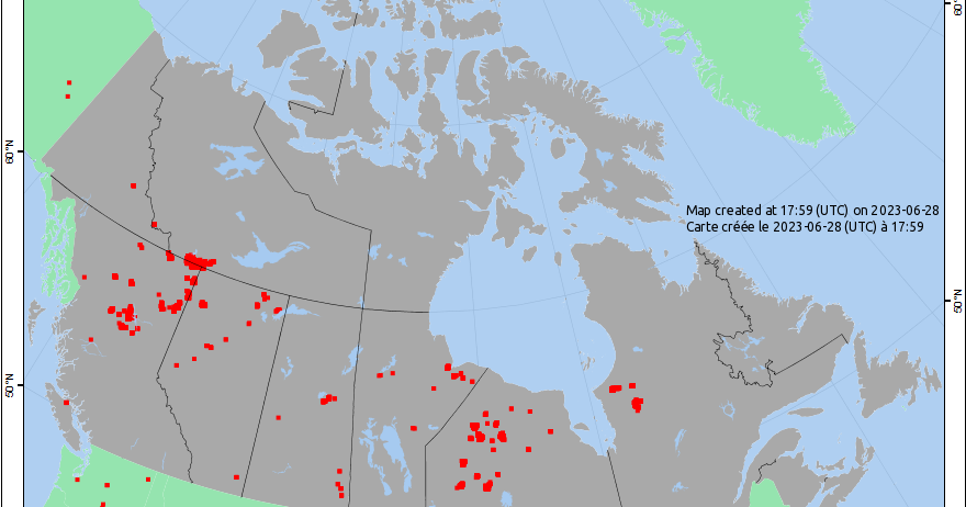 Maps show where Canada wildfire smoke coming from - CBS Chicago
