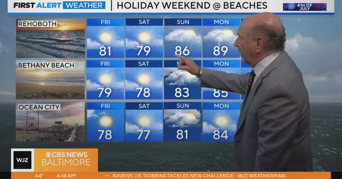 Marty Bass has your Friday morning weather 6/30/23 - CBS Baltimore