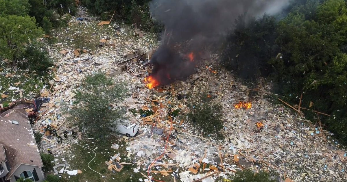 Firefighters, police respond to home explosion in Lisle - CBS Chicago