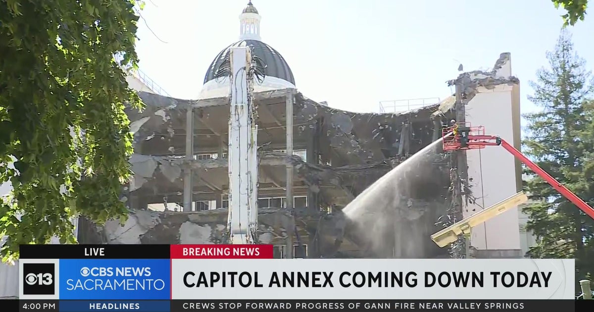 Capitol annex tear down begins Monday - CBS Sacramento