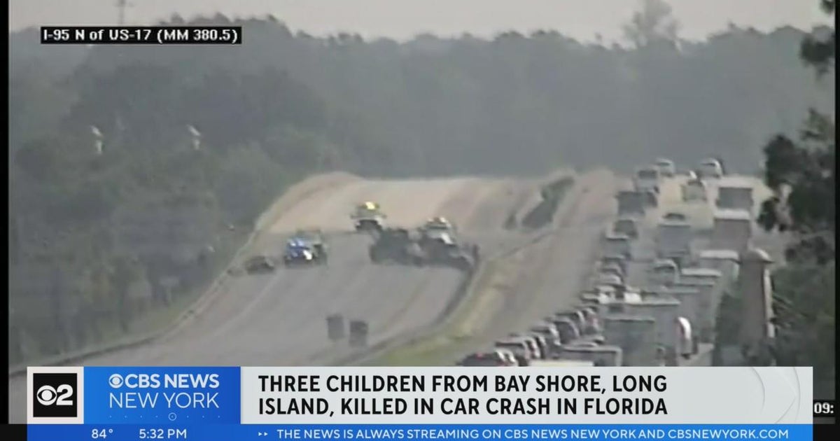 3 children from Bay Shore, N.Y. killed in Florida crash - CBS New York
