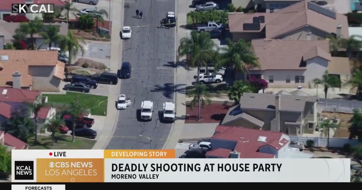 2 dead, 1 critical in Moreno Valley house party shooting - CBS Los Angeles