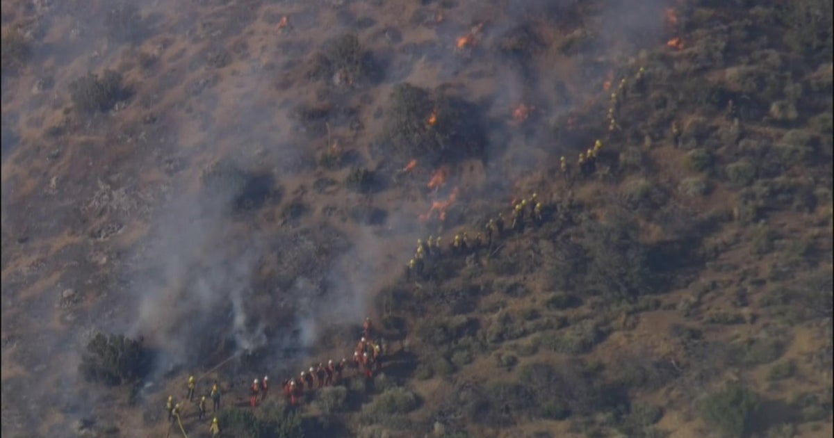 Peter Fire burns 20 acres of brush in Acton - CBS Los Angeles