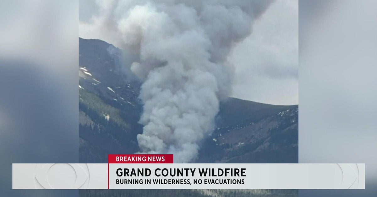 Crews responding to 50-acre wildland fire in Grand County - CBS Colorado