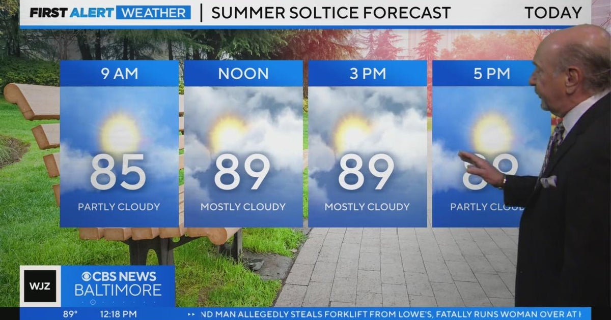 Marty Bass has your Wednesday afternoon forecast 7/5 - CBS Baltimore