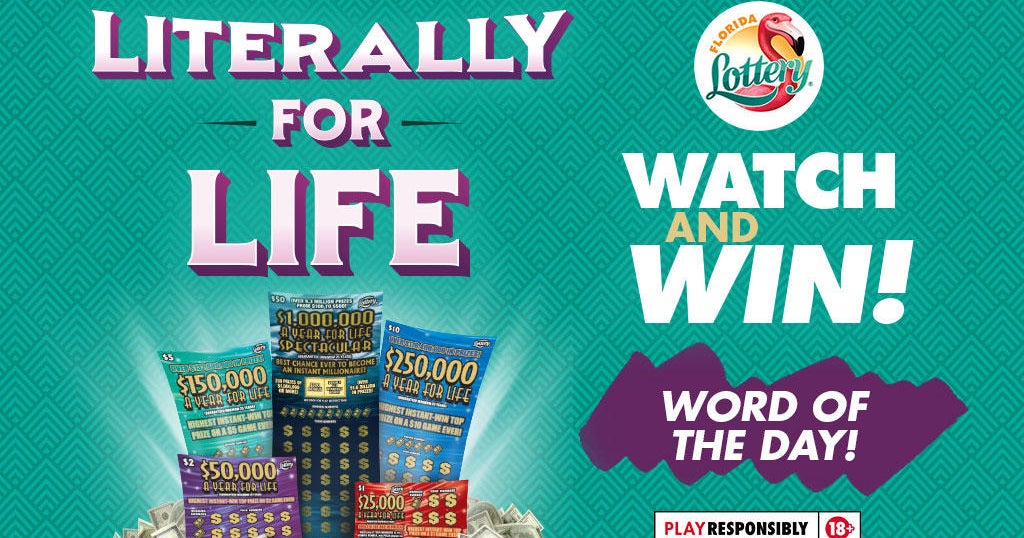 Florida Lottery Year for Life scratch-off tickets Watch & Win contest ...