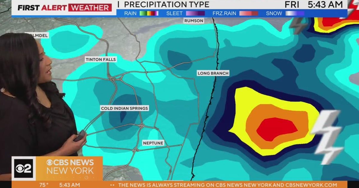 First Alert Weather: Red Alert for heavy rain Friday - CBS New York