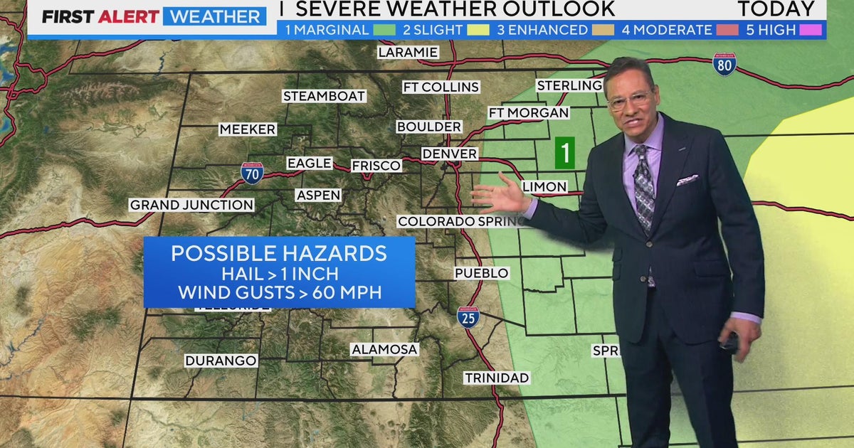 Not as hot with a few storms - CBS Colorado