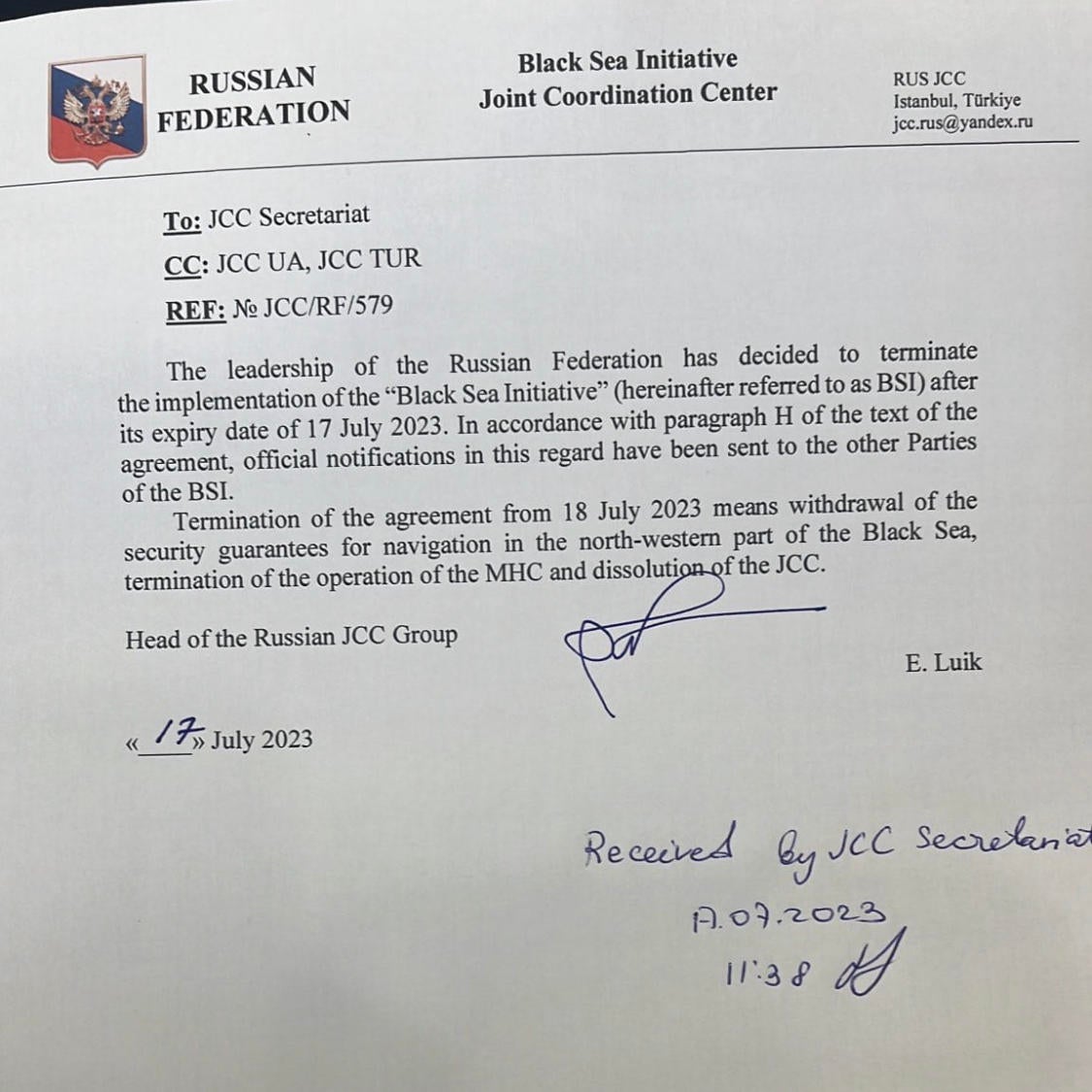 Russia suspends Black Sea Grain Initiative with Ukraine, says it will ...