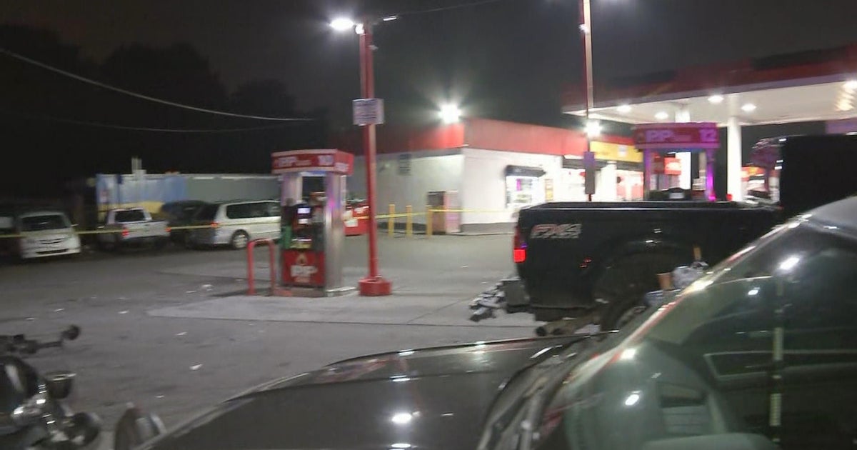 Man killed in double shooting at North Philadelphia gas station - CBS ...