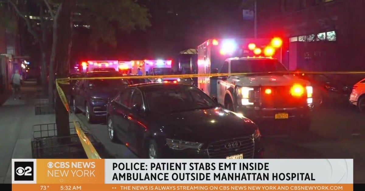 Suspect charged with stabbing EMT inside ambulance - CBS New York