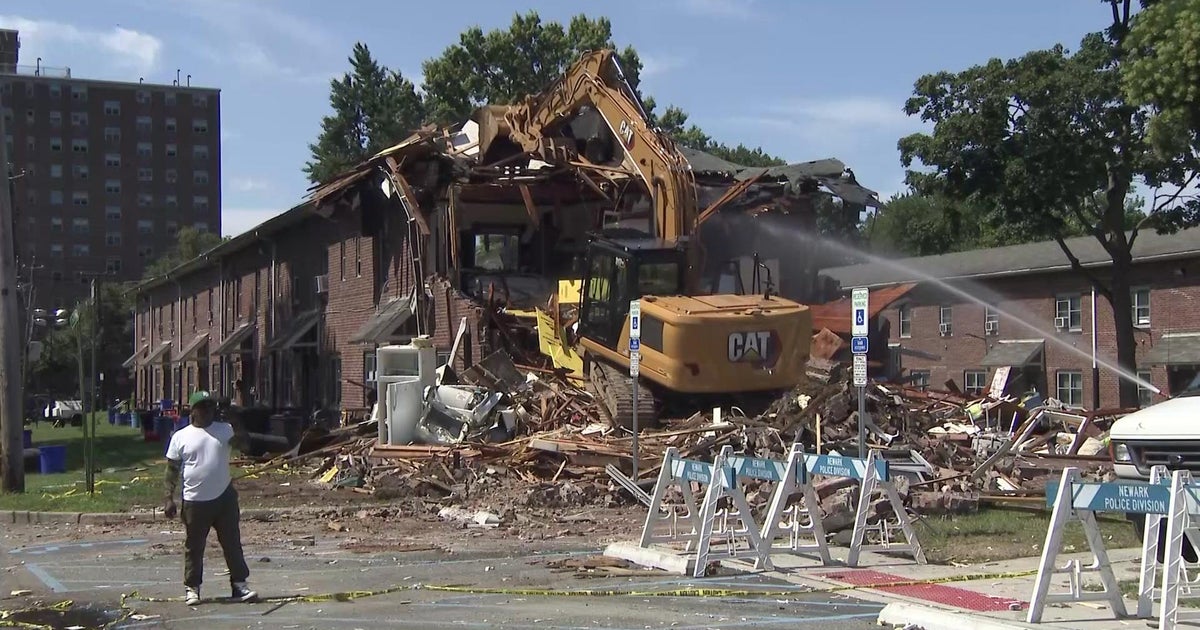 Demolition begins at site of Newark apartment building explosion - CBS ...