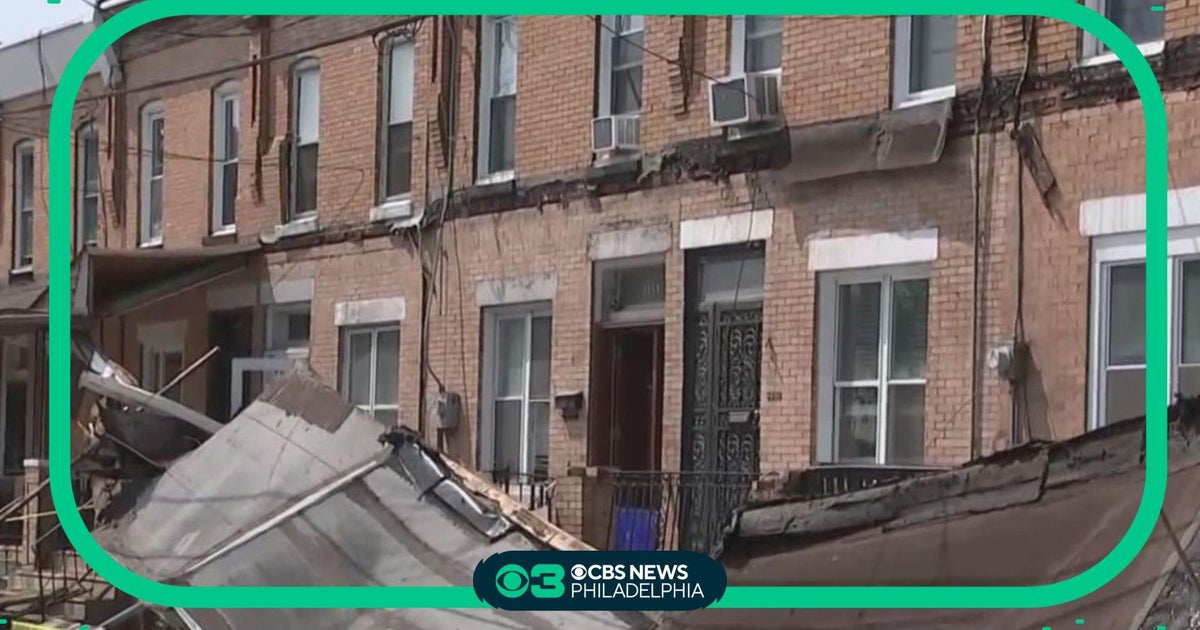 Several front porches collapse in Philadelphia's Nicetown section - CBS ...