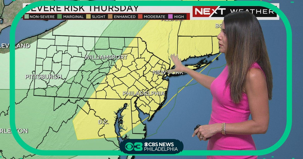 NEXT Weather: High heat across Philly region, PM storms - CBS Philadelphia