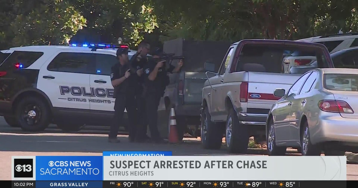 Suspect Arrested After Chase In Citrus Heights Cbs Sacramento