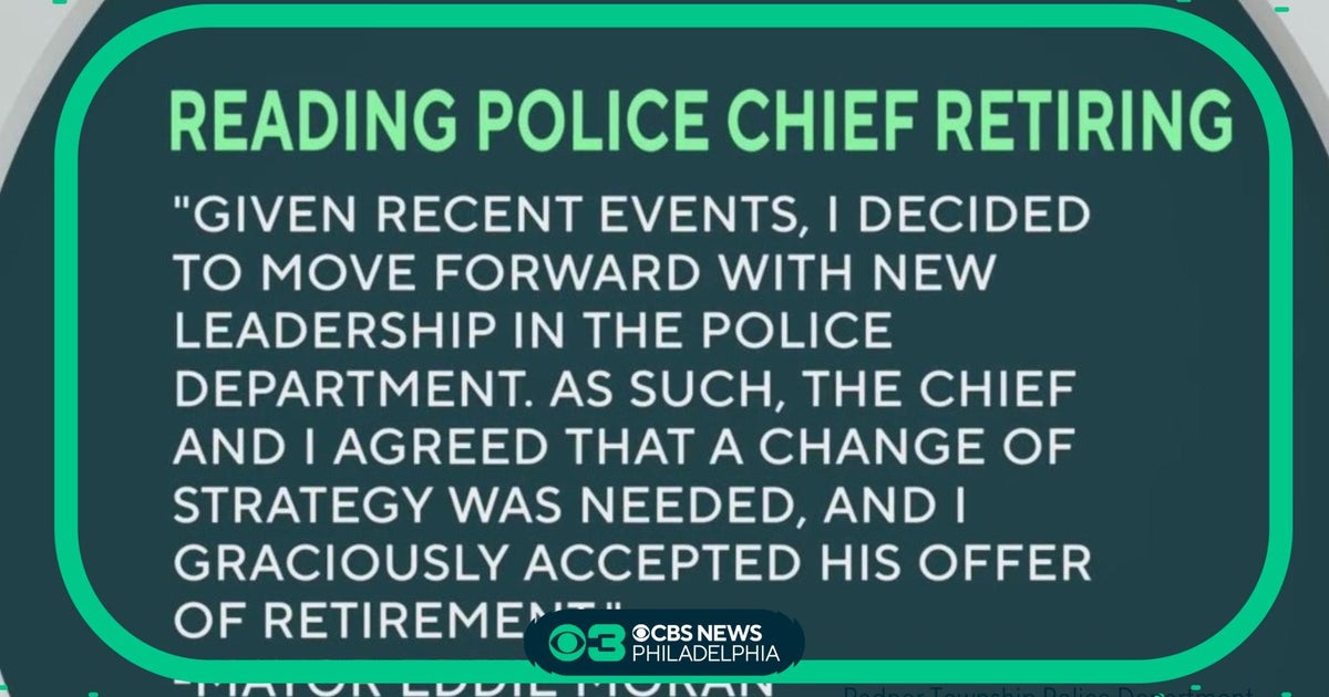Reading police chief retires after 22 years - CBS Philadelphia