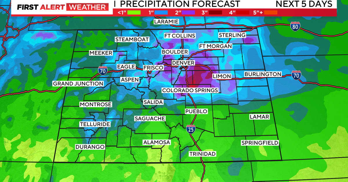 Colorado weather: More rain is on the way with flooding possible - CBS ...