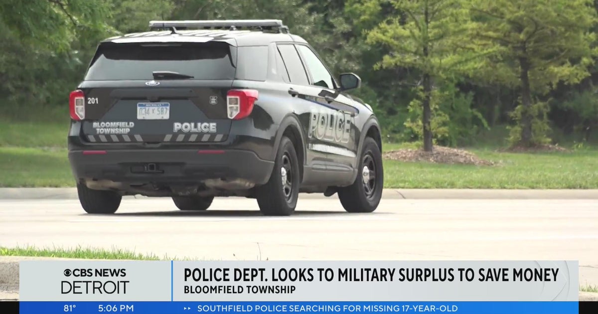 Bloomfield Township Police Department looks to military surplus to save ...