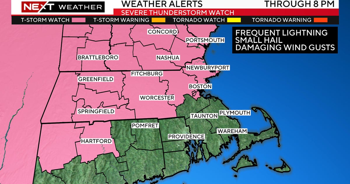 Severe thunderstorm watch across much of Massachusetts into Friday ...