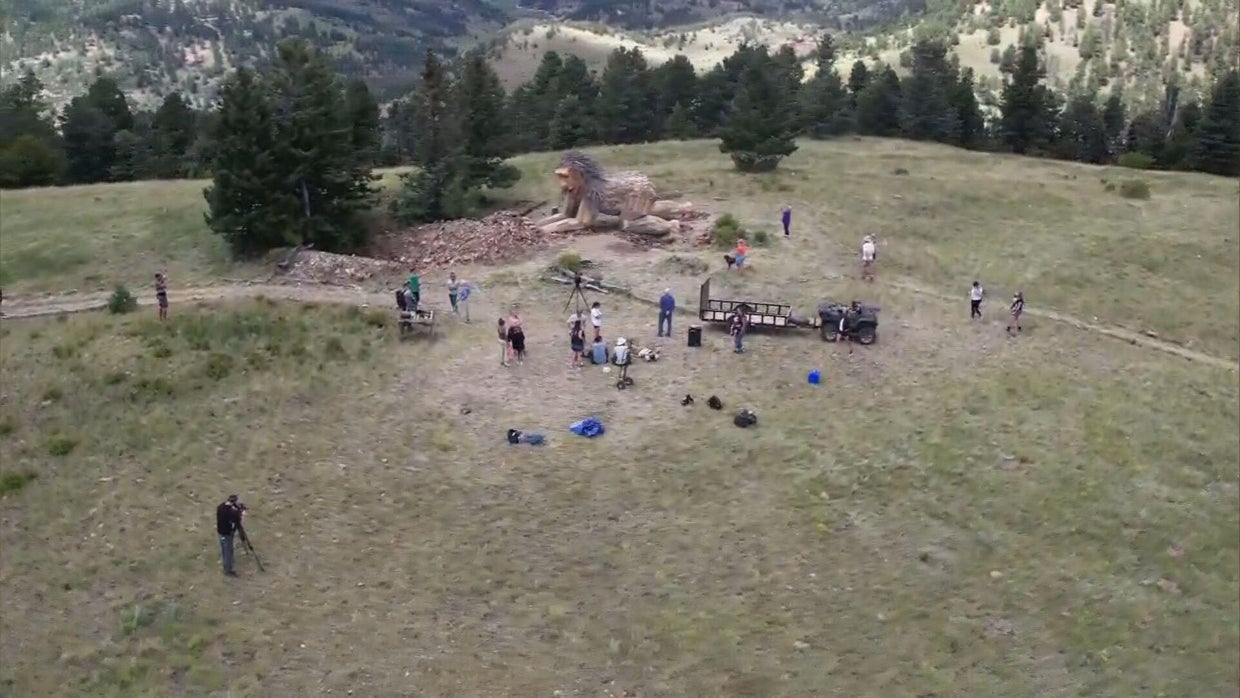 Meet Rita the Rock Planter in Victor, a second giant wood troll ...