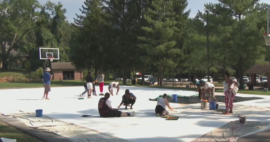 Dozens gather in Penn Hills for Hope Court Community Paint Day - CBS ...