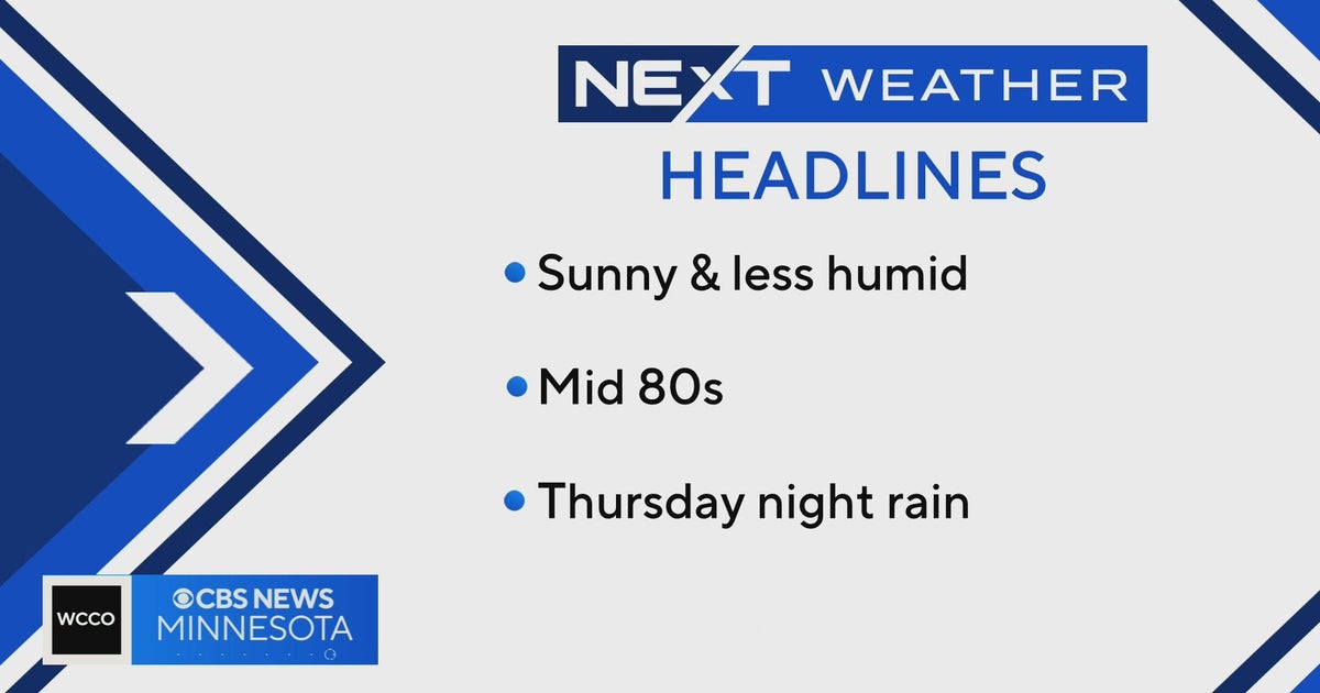 NEXT Weather: 12 p.m. forecast from August 8, 2023 - CBS Minnesota