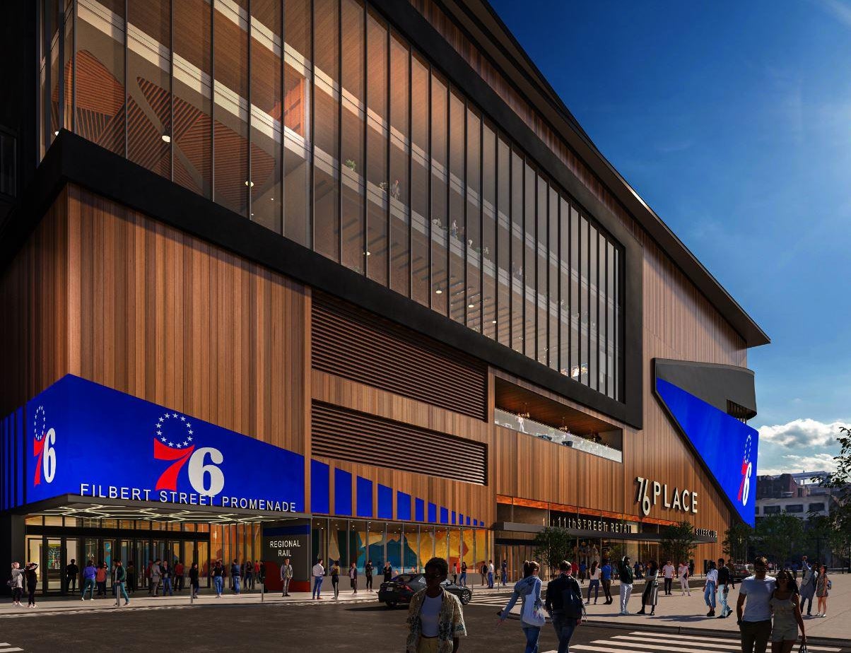 Philadelphia 76ers arena: more renderings of 76 Place released - CBS ...