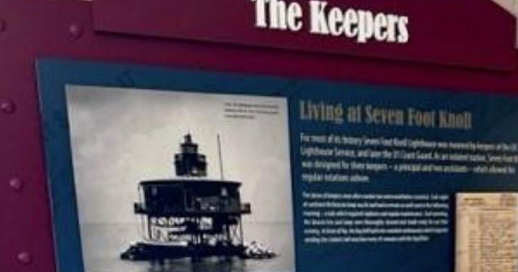 Where's Marty? Taking a tour of the Seven Foot Knoll Lighthouse at the ...