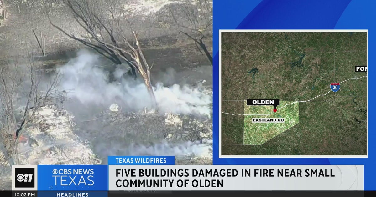 Multiple crews battle fires in Eastland County - CBS Texas