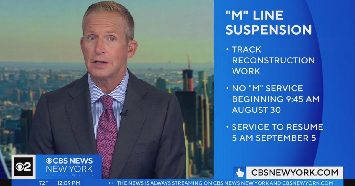M subway line to be shut down for several days - CBS New York