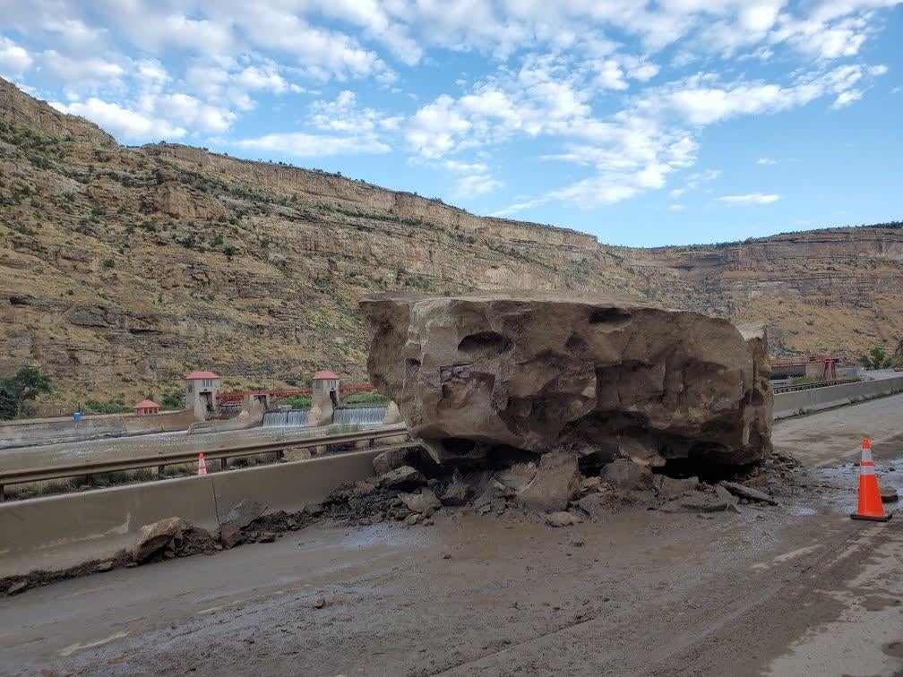 Eastbound I-70 reopened after rock slide in Mesa County; 1 seriously ...
