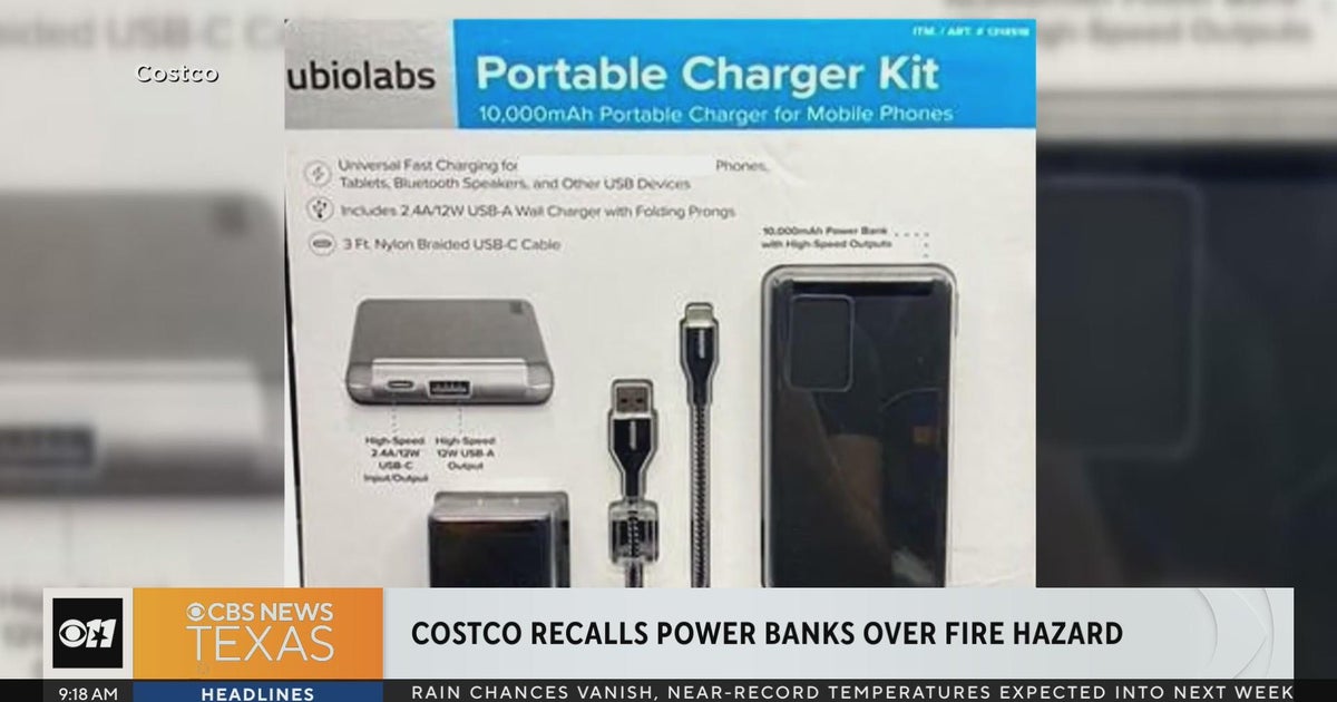 Costco recalling power banks due to fire hazard - CBS Texas