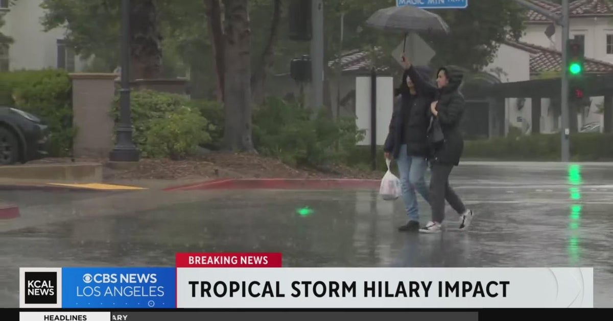 Tracking the effects of Tropical Storm Hilary - CBS Los Angeles