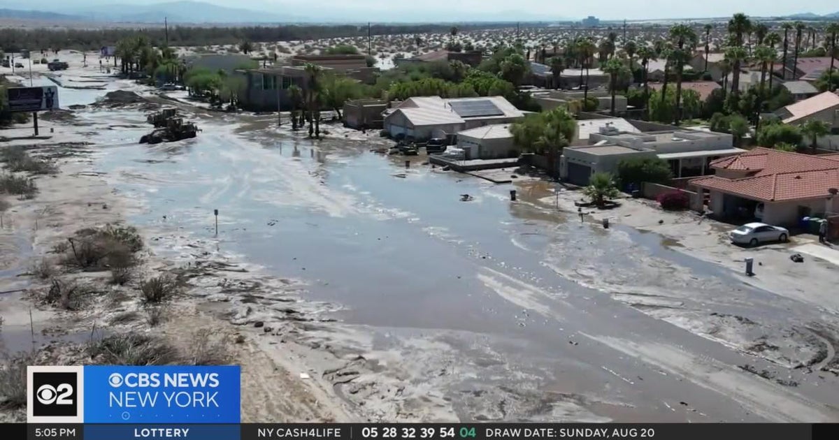 Remnants of Tropical Storm Hilary cause damage in California - CBS New York