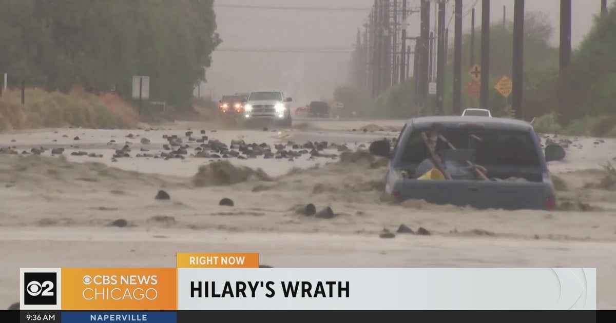 Hurricane Hilary hitting Southern California - CBS Chicago