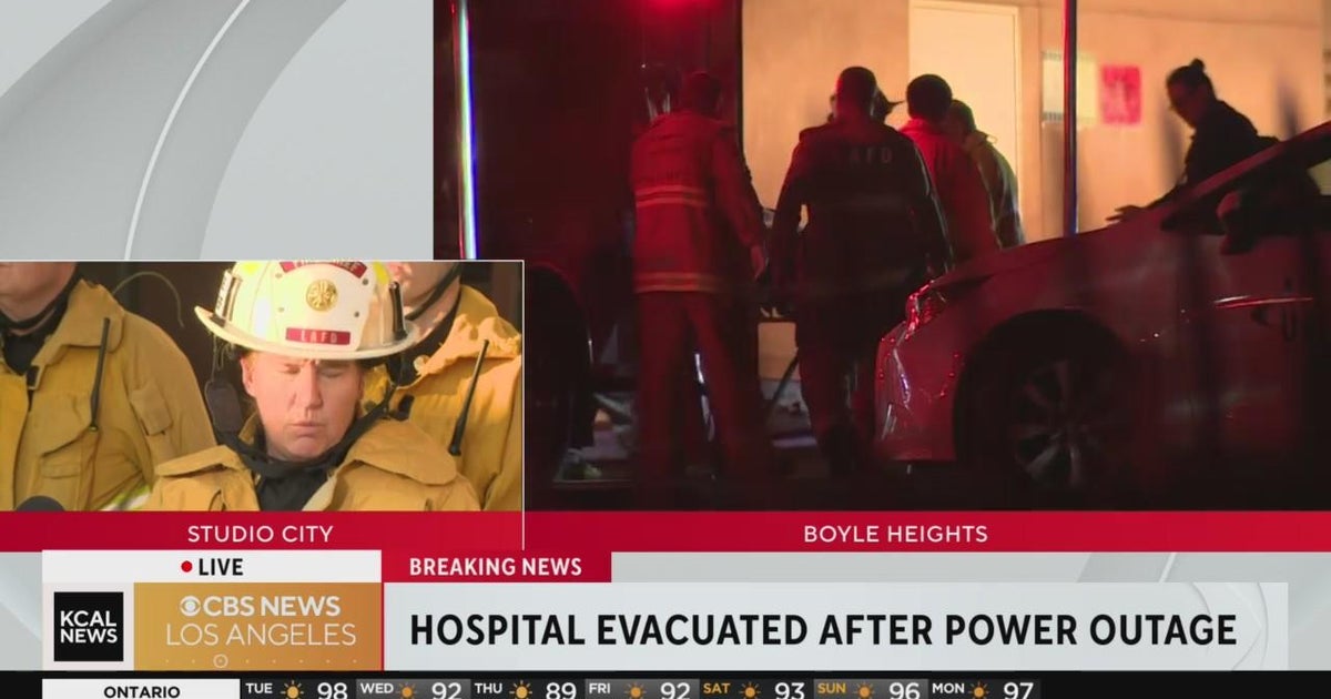 Los Angeles Fire Department give update on hospital power outage - CBS ...