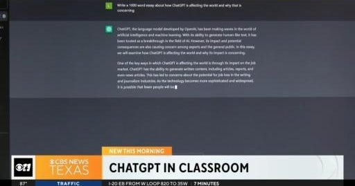Why is Chat GPT controversial in the classroom? - CBS Texas
