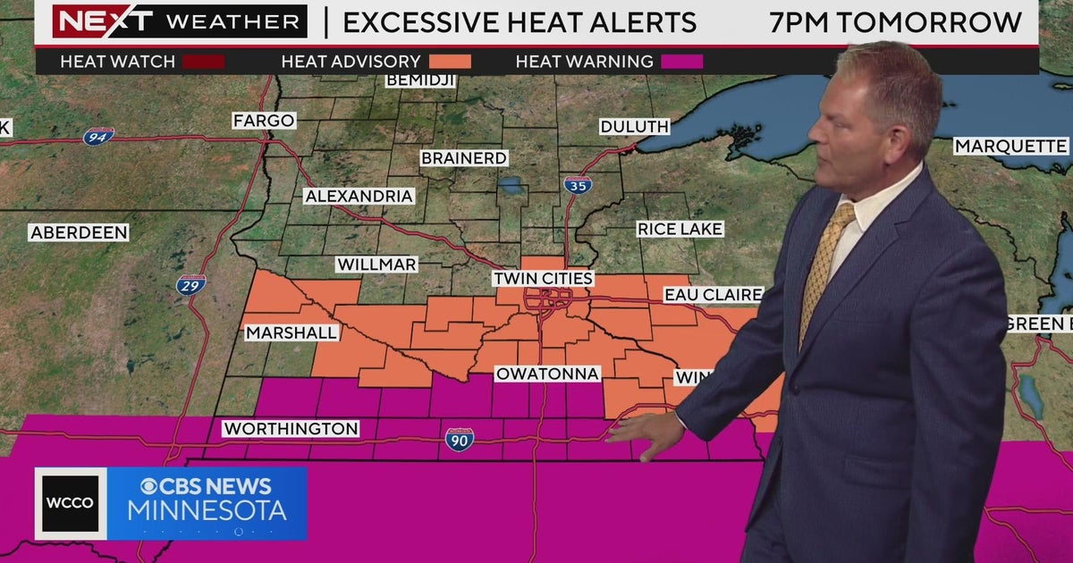 Excessive heat warning for southern half of Minnesota in effect through ...